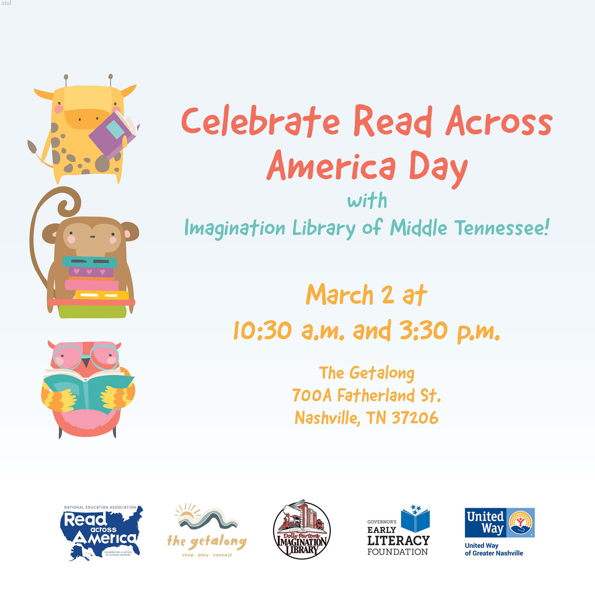 Celebrate Read Across America Day with Imagination Library of Middle T ...